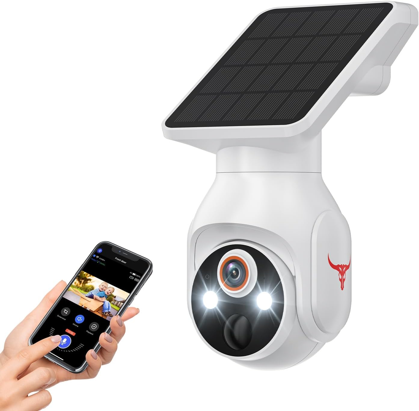 Amazon.com : JOOAN 2K Outdoor Security Camera WiFi Wired 360° PTZ IP ...