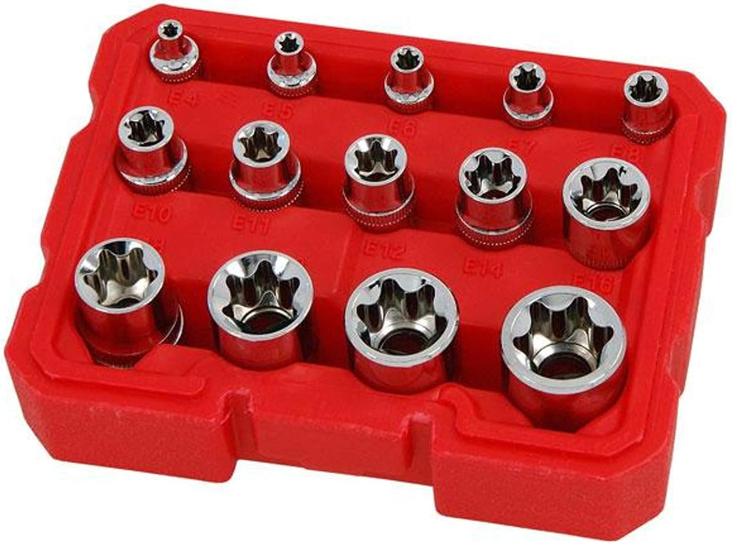 14 Piece Star ' E ' Socket Set in CASE : Amazon.co.uk: DIY & Tools