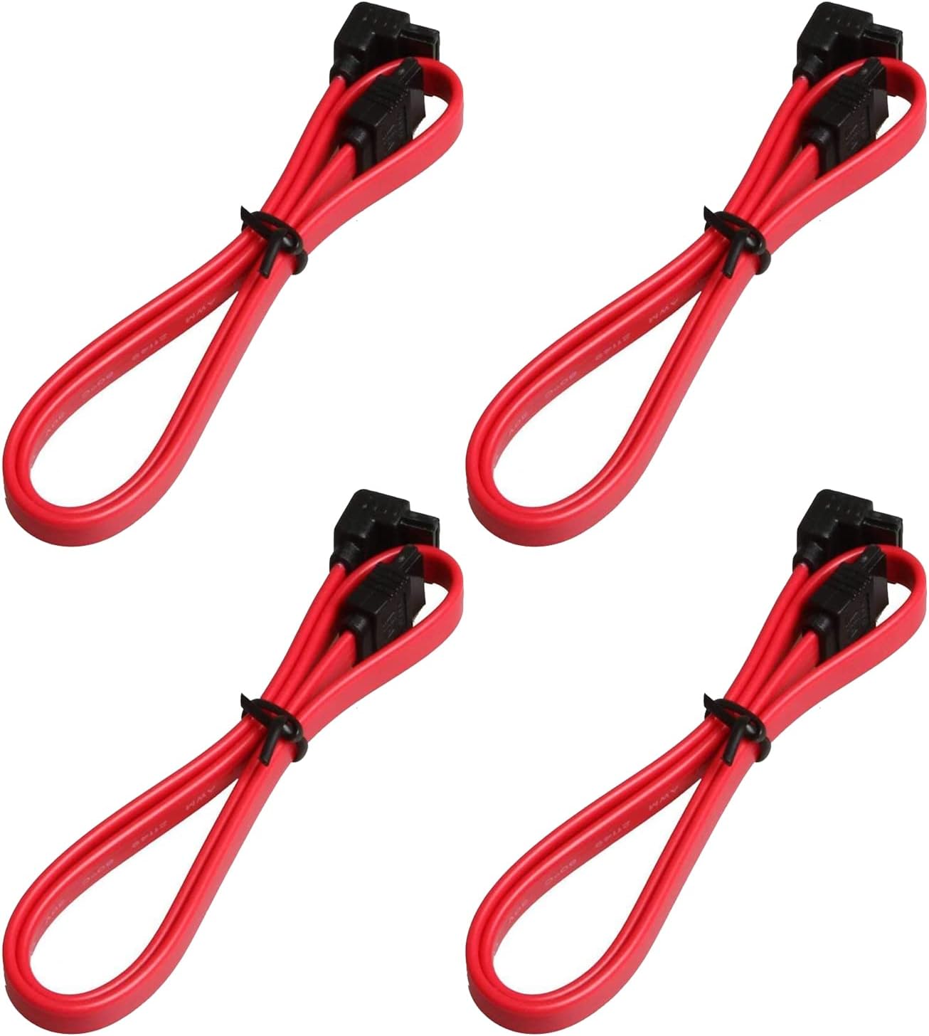 Amazon.co.jp: YFFSFDC SATA 3ケーブル シリアルケーブル 4本セット(ストレート型+下L型) シリアルATA3ケーブル 抜け落ち防止 ハードディスク/光学ドライブ ...