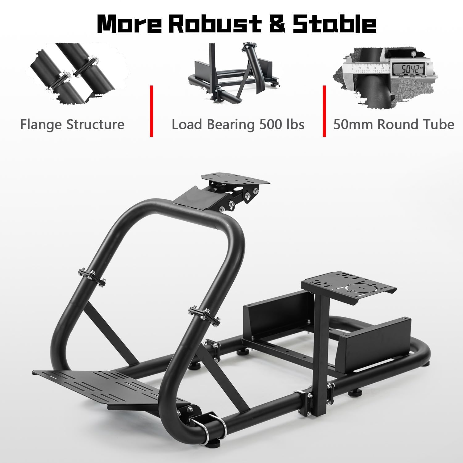 Snapklik.com : Dardoo Sim Cockpit Racing Wheel Stand