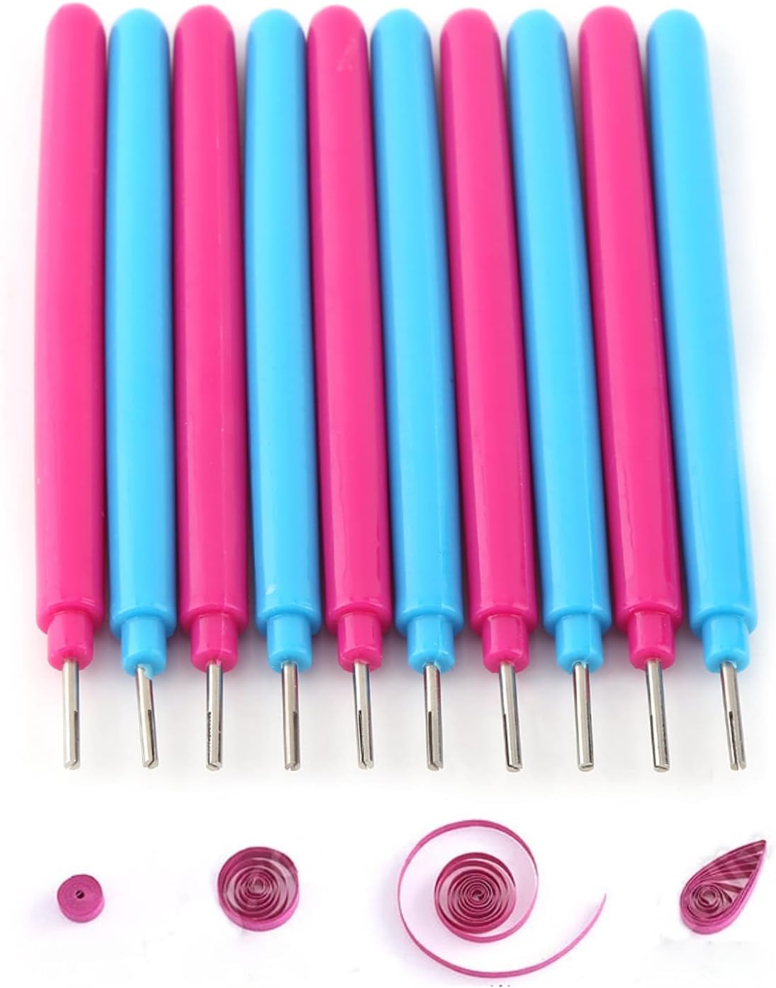 10Pcs Papercraft Plastic Slotted Paper Quilling Tools DIY Handmade ...