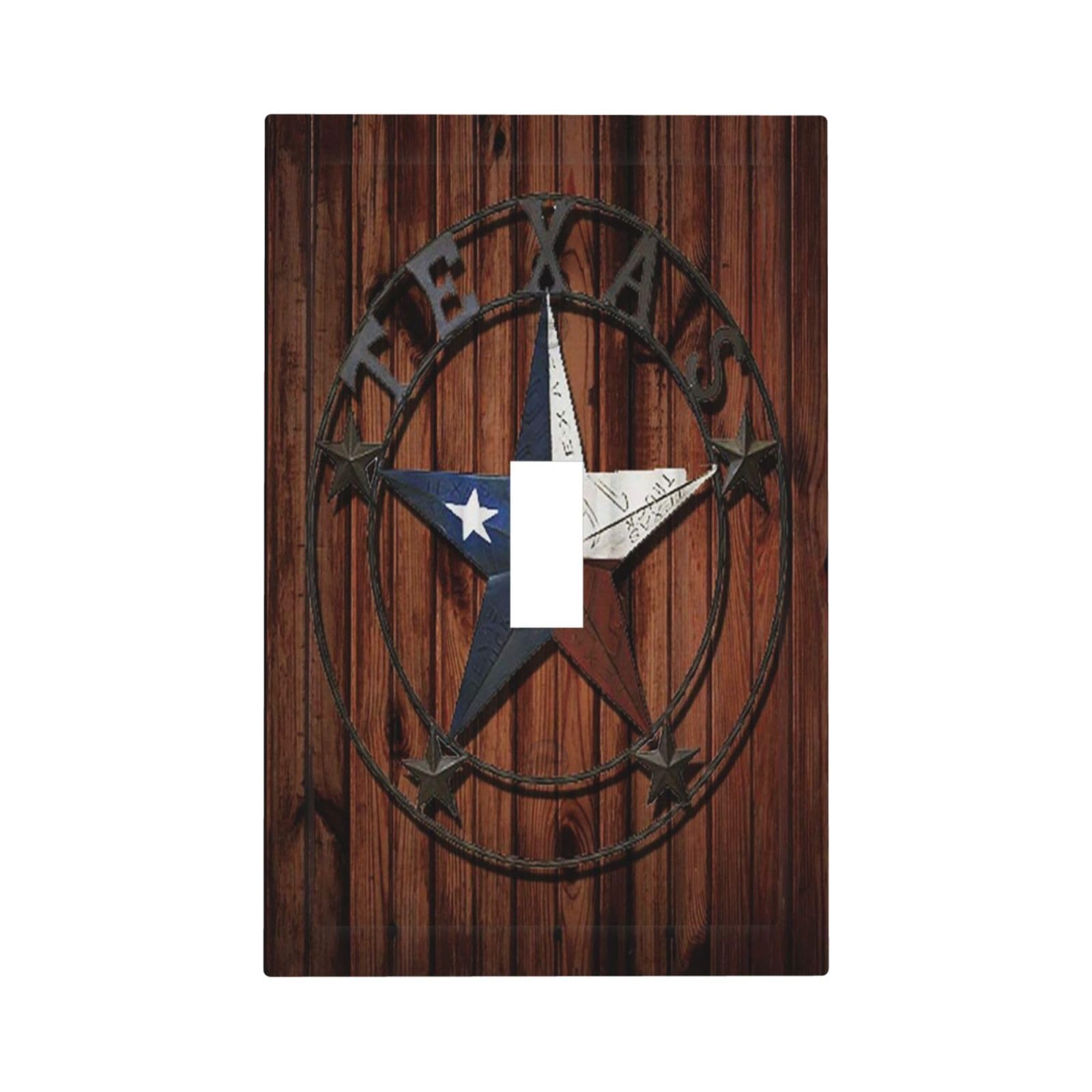 Retro Western Texas Star 1-Gang Single Toggle Device Switch Wallplate ...
