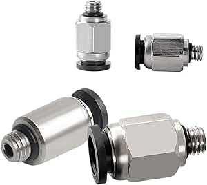 Amazon.com: Pneumatic connector PC POC miniature 3mm 4mm 5mm 6mm M3 M4 ...