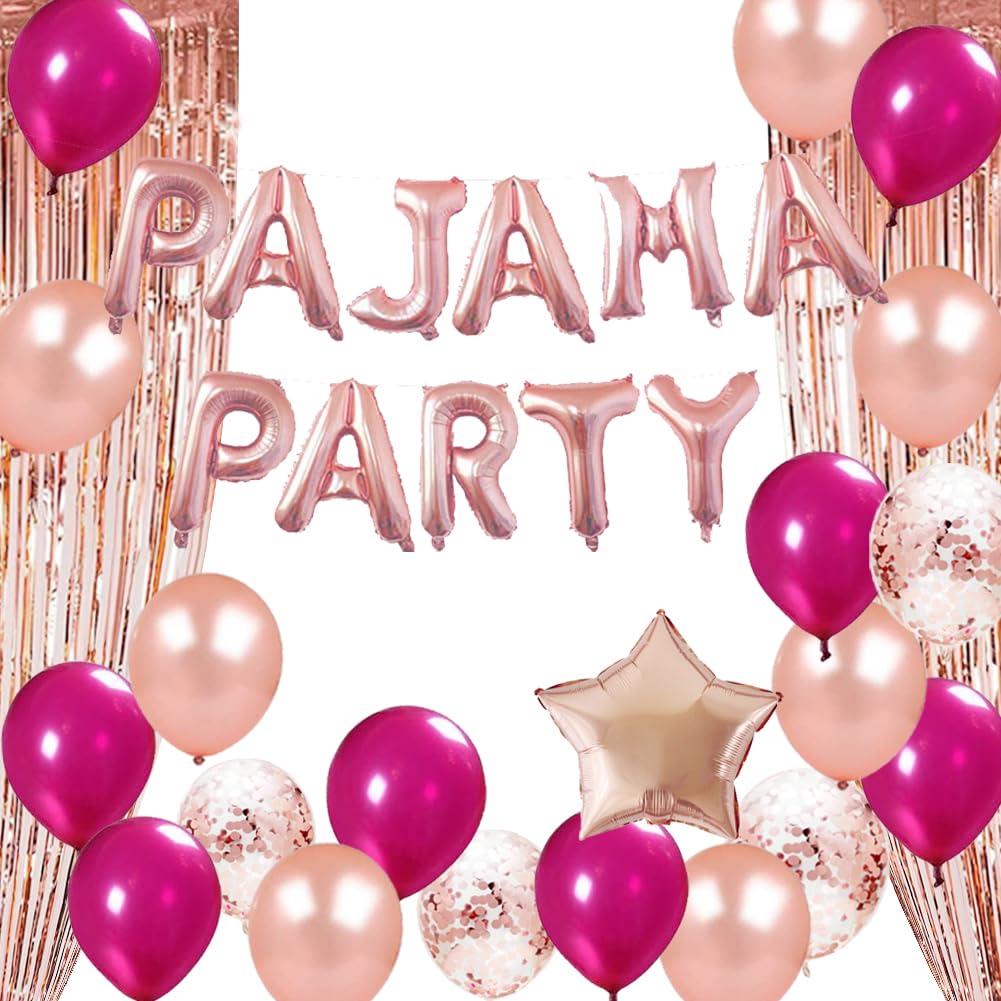 Amazon.com: Geloar Pajama Party Decorations,Pajama Party Balloons for ...