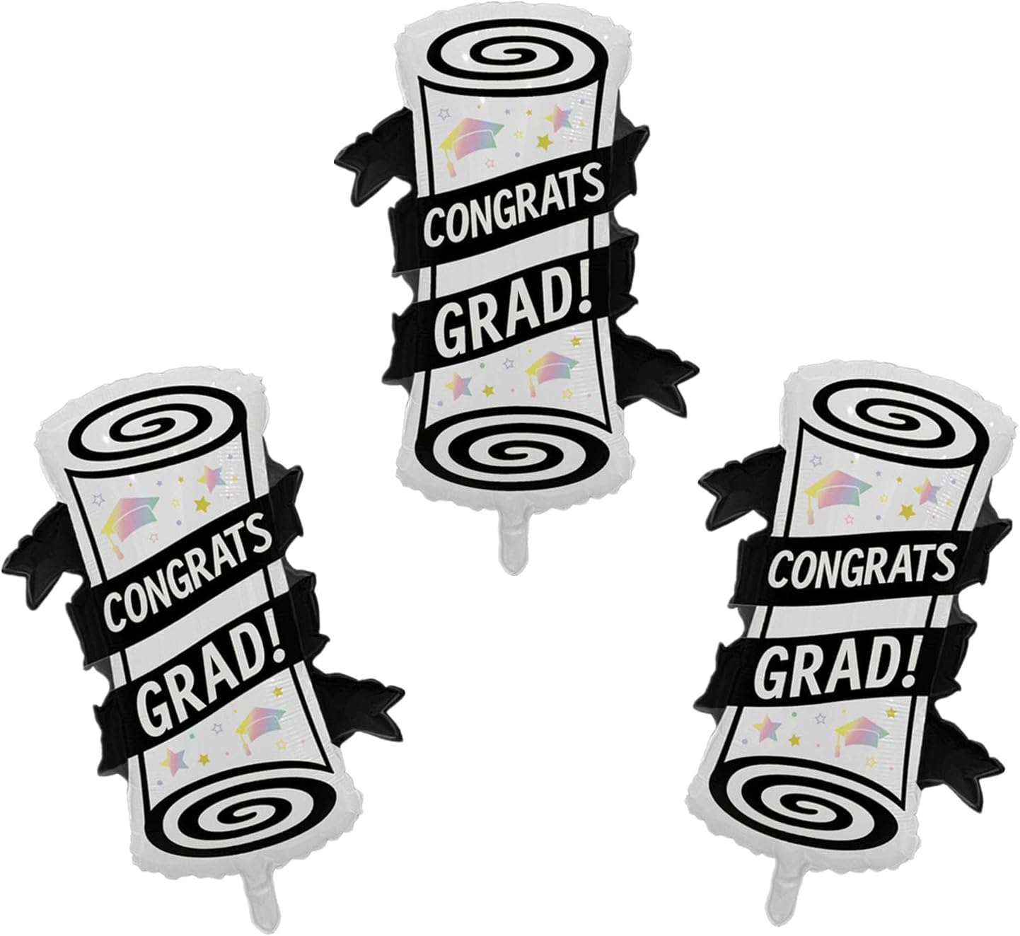 Amazon.com: AVMBC Graduation Diploma Balloons, Congrats Grad Diploma ...