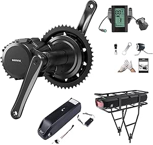 Amazon.com : BAFANG BBS03 HD Mid Drive Kit : 52V 1000W Motor with 52V 14Ah Shark Battery & C965 ...