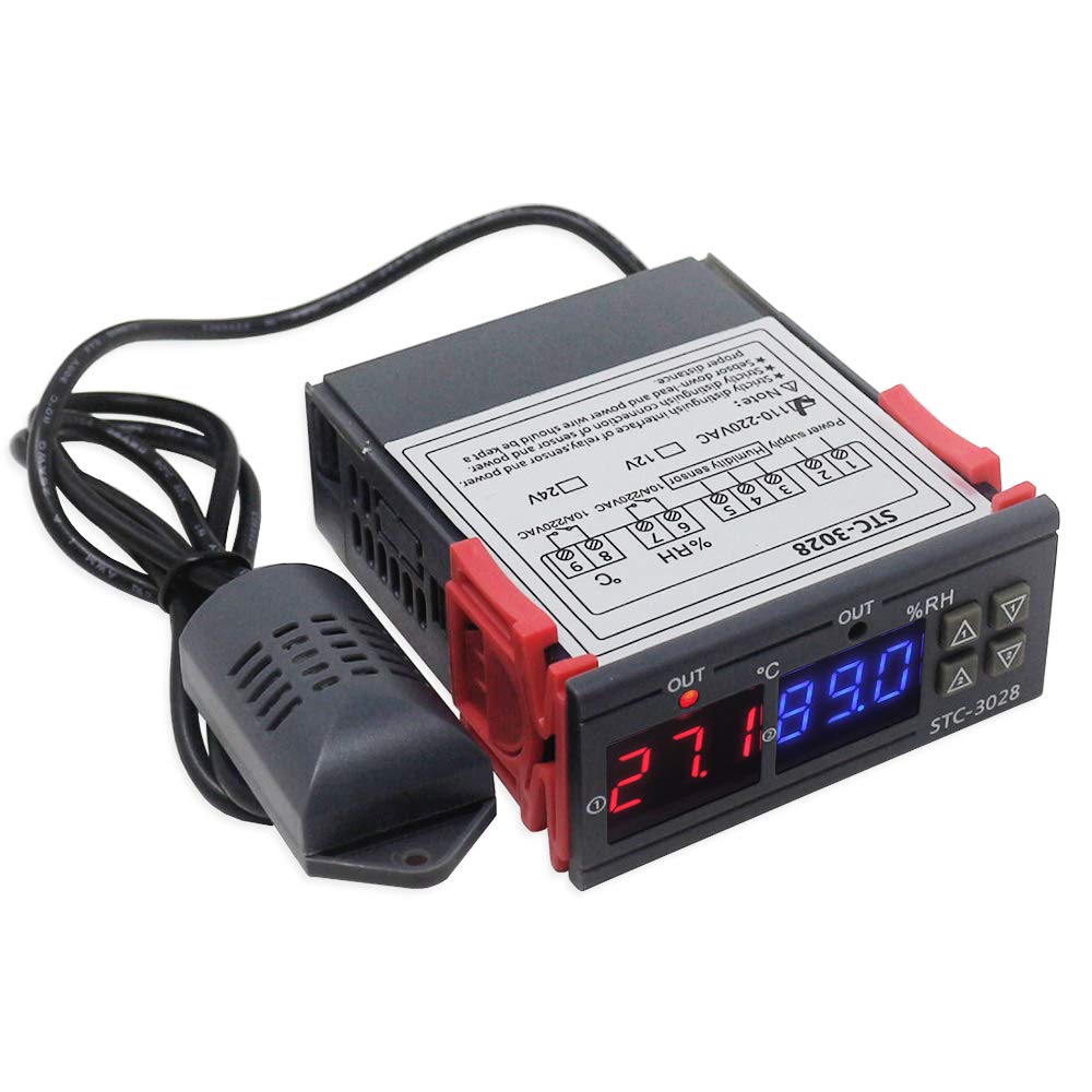 Buy KETOTEK Temperature Humidity Controller, Digital Thermostat ...