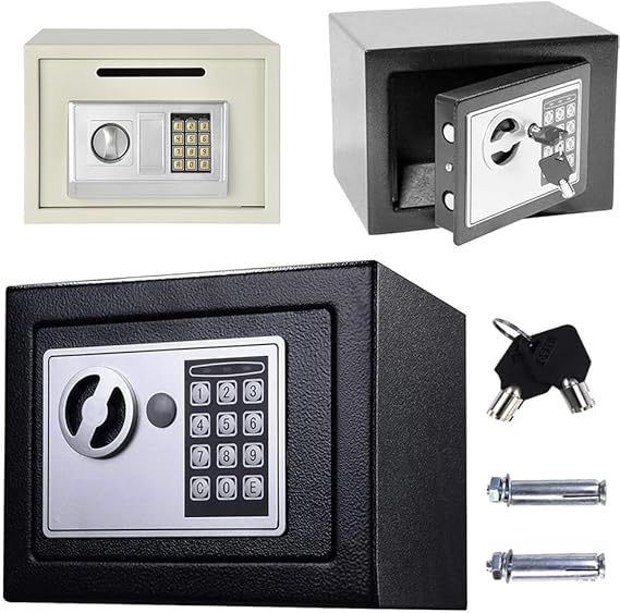 8.5L Home Digital Safe Electronic Cabinet Safes Cash Box Wall Mounted ...
