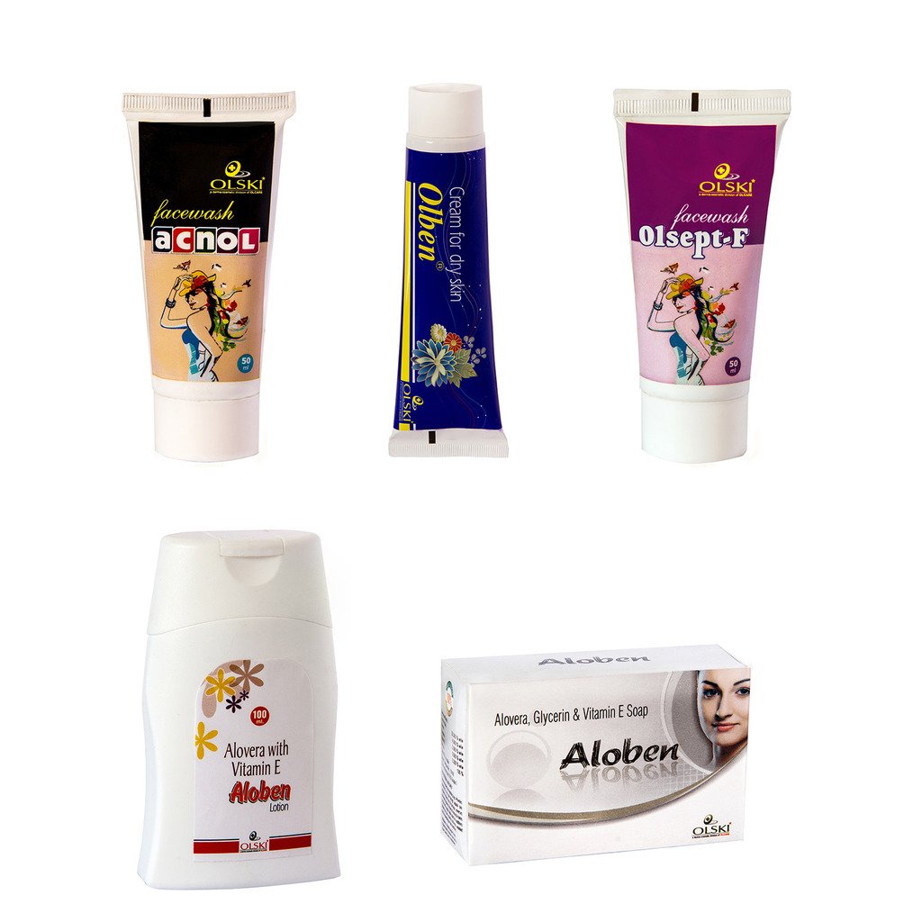 Buy SkinCare Combo (Olsept Facewash + Acnol Facewash + Aloben ...