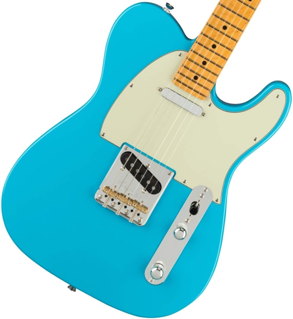 Amazon.com: Fender American Ultra Telecaster - Cobra Blue with Maple ...