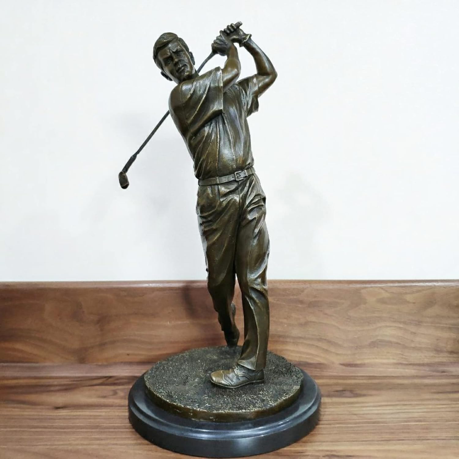 Amazon.com: ARTSIM Statues Decor Bronze Golf Man Statue Sport Sculpture ...