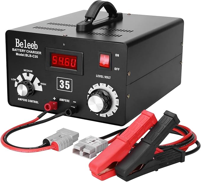 Amazon.com: Beleeb C35 Adjustable Battery Charger 12V 24V 36V 48V 60V ...