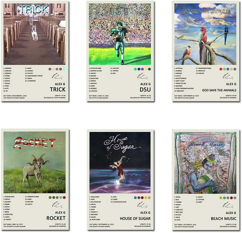 Amazon.com: BBDVKQ Alex G Poster Album Cover Limited Edition Posters ...