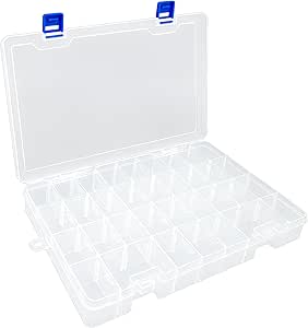 Amazon.com: DUOFIRE Plastic Organizer Container Storage Box Adjustable ...