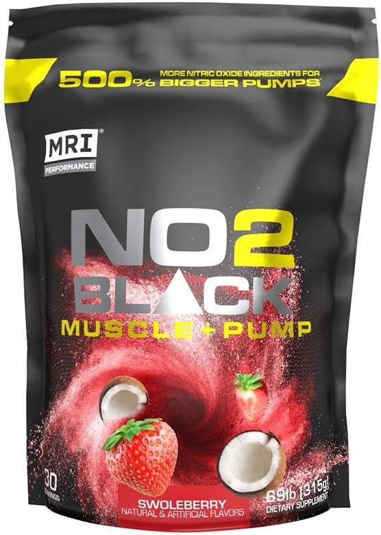 Amazon.com: MRI NO2 Black Nitric Oxide Supplement for Pump, Muscle ...