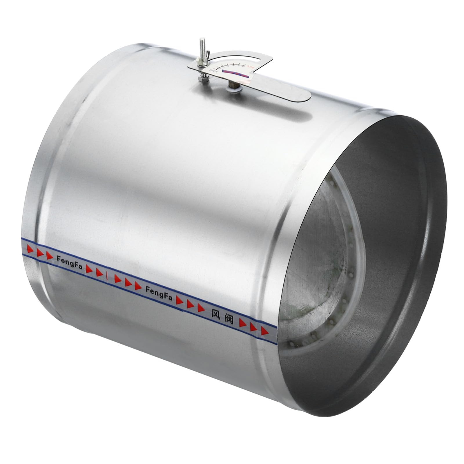 PATIKIL 12" HVAC Duct Manual Volume Damper, Metal Adjustment Airflow ...