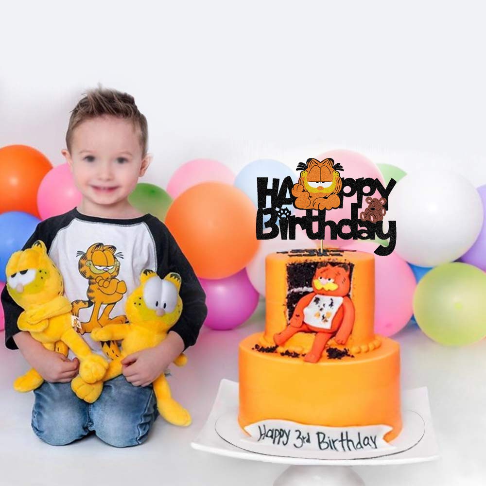 Buy Vivicraft Cake Decoration for Gar-field Birthday Cake Topper ...