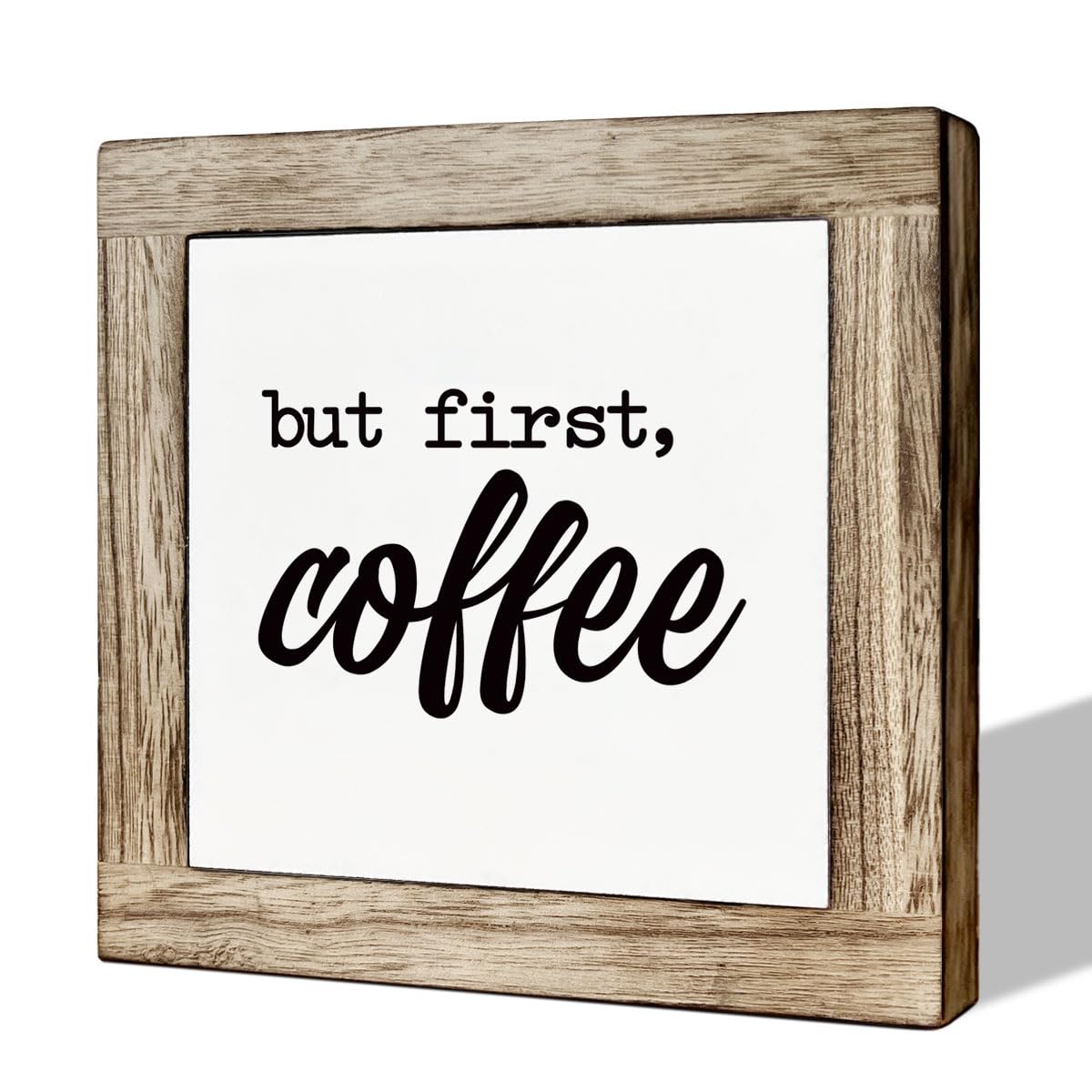 Amazon.com: Coffee Sign, But First Coffee Sign, Coffee Decor Set ...