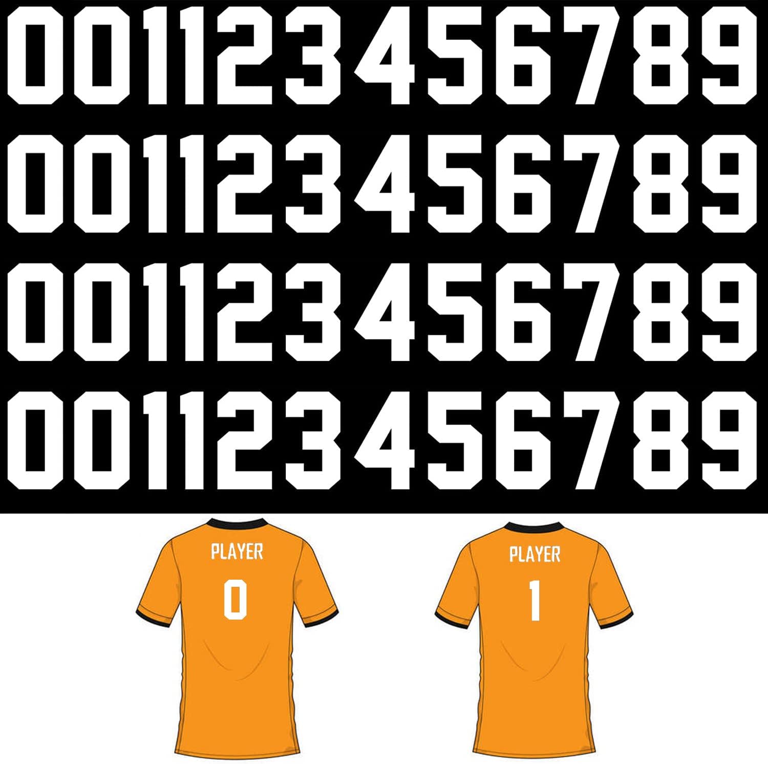Amazon.com: Ukontagood 110 Pcs Iron on Numbers, Heat Transfer Numbers 0 ...