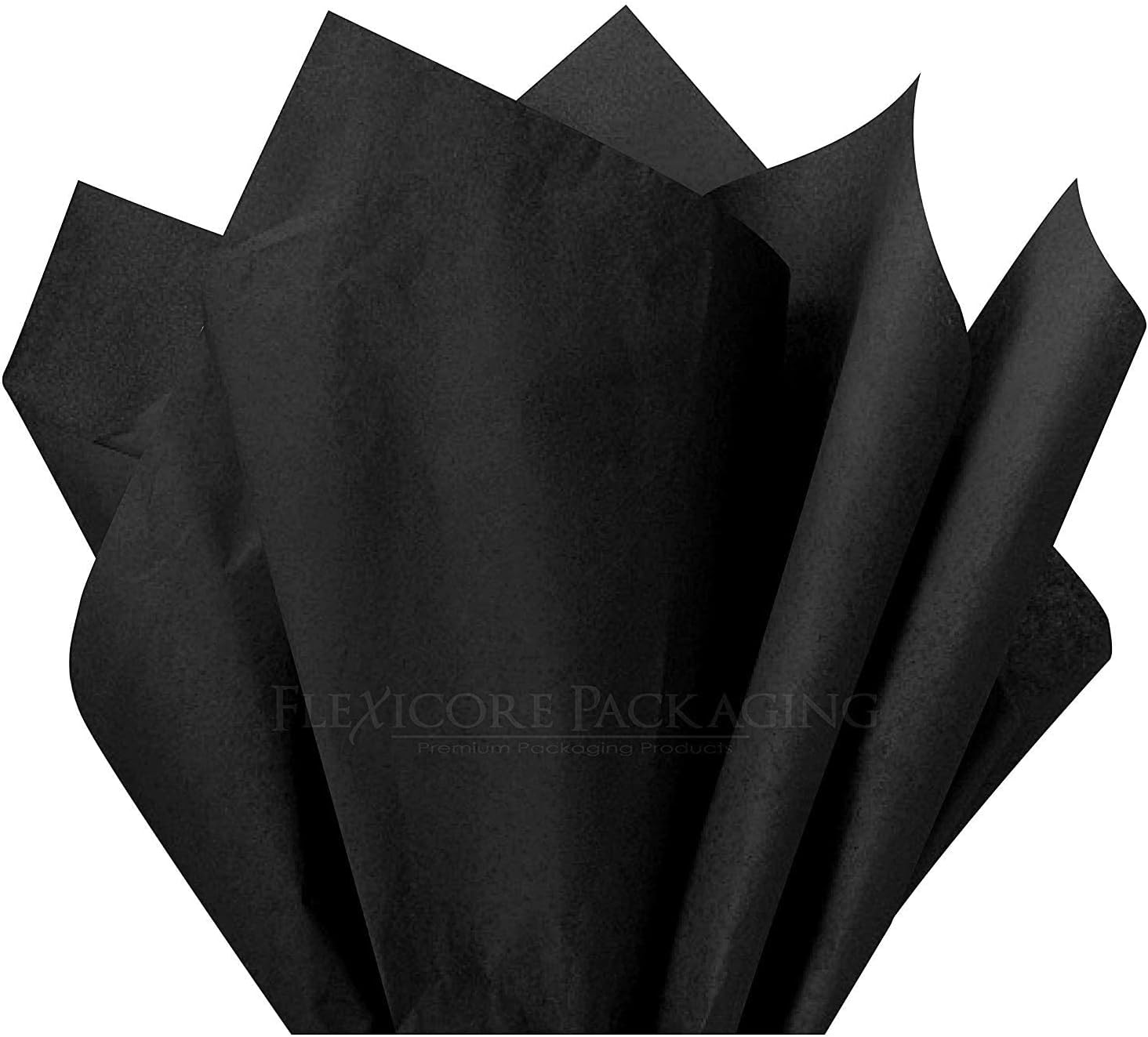 Amazon.com: Flexicore Packaging Black Gift Wrap Tissue Paper | Size: 15 ...