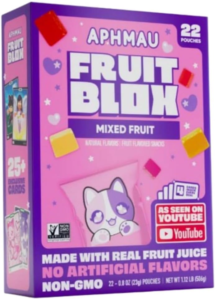 Amazon.com: Fruits Blox Mixed Fruit Snacks, 2 Boxes, 22 Count Each Box ...