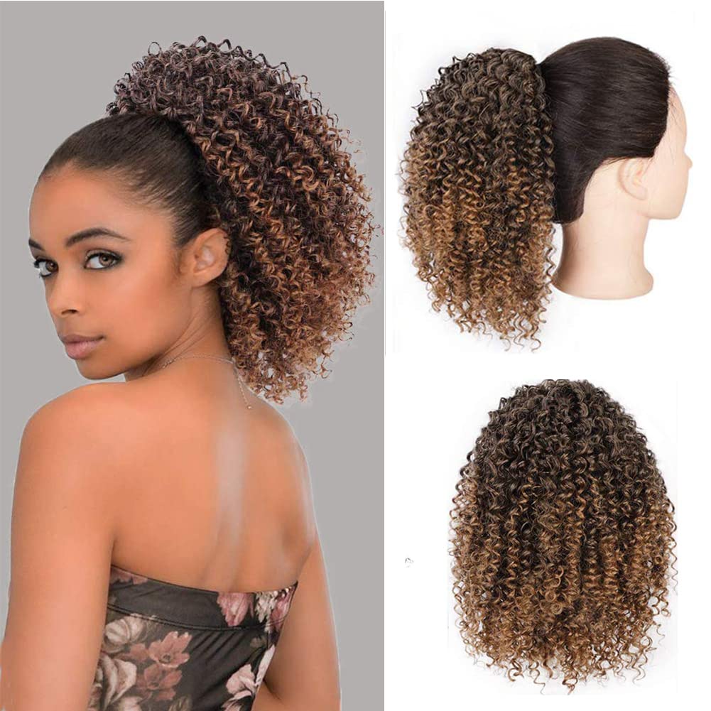 Amazon.com : DUTIKA Drawstring Ponytail Extension Curly Hair Extensions ...