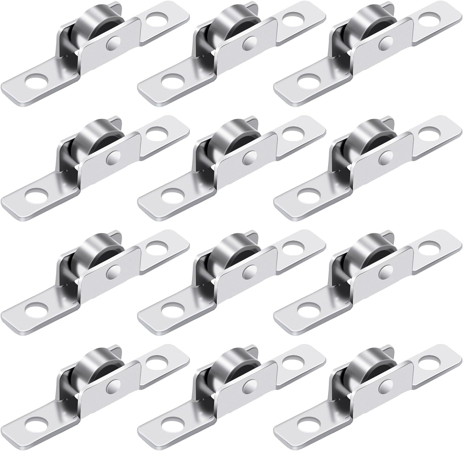 12 Pack 3/8 inch Push-Pull Sliding Window Roller Metal Wheels ...