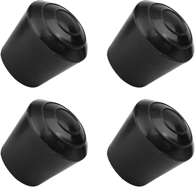 METALLIXITY Chair Leg Tips Caps (10mm 3/8 Inch) 4Pcs, Round Rubber ...