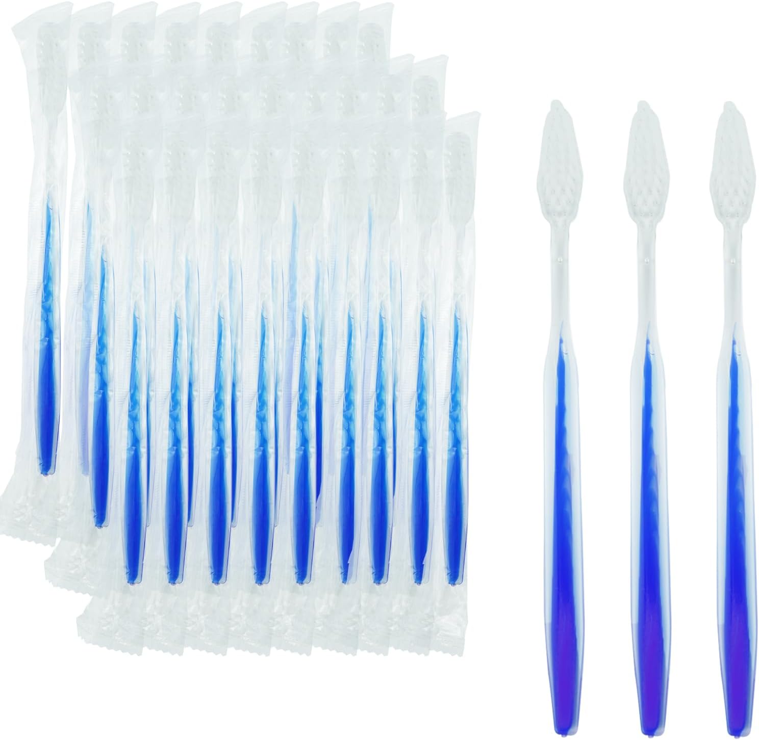 Disposable Toothbrush, 50 Pack Travel Toothbrush Set, Disposable ...