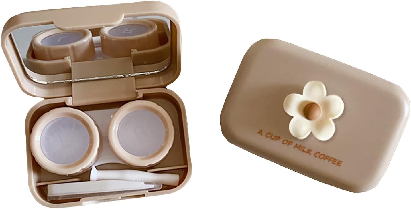 Amazon.com: Chris.W 3Pcs Cute Contact Lens Case Travel Portable Contact ...