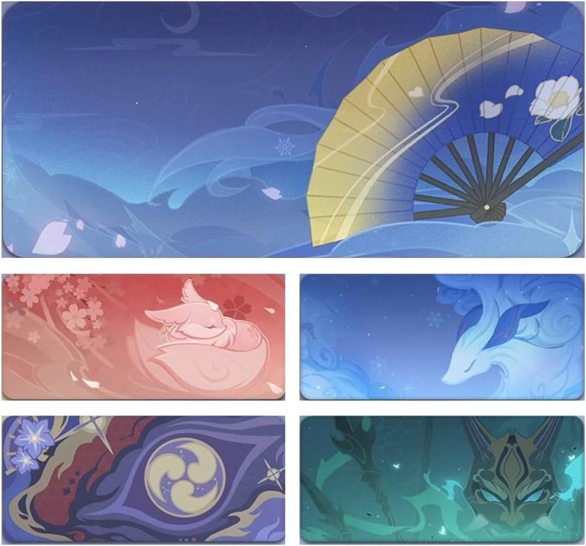 Amazon.com: Genshin Impact Mouse Pad Character Name Card Design Mouse ...