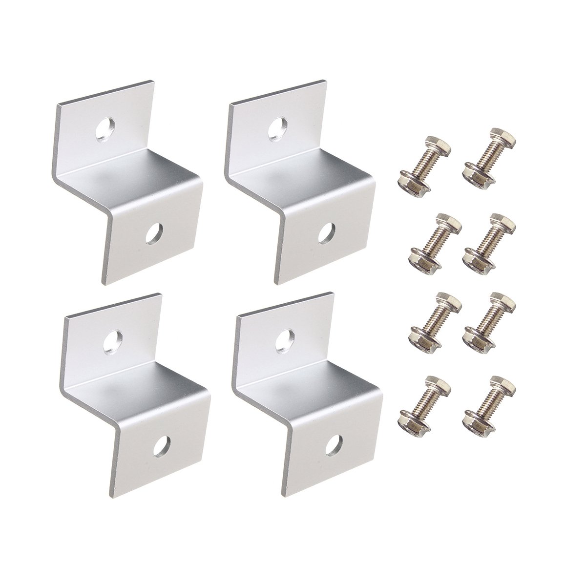 Giosolar 4pcs Z Style Solar Panel Mounting Kits Solar Panel Z Bracket ...