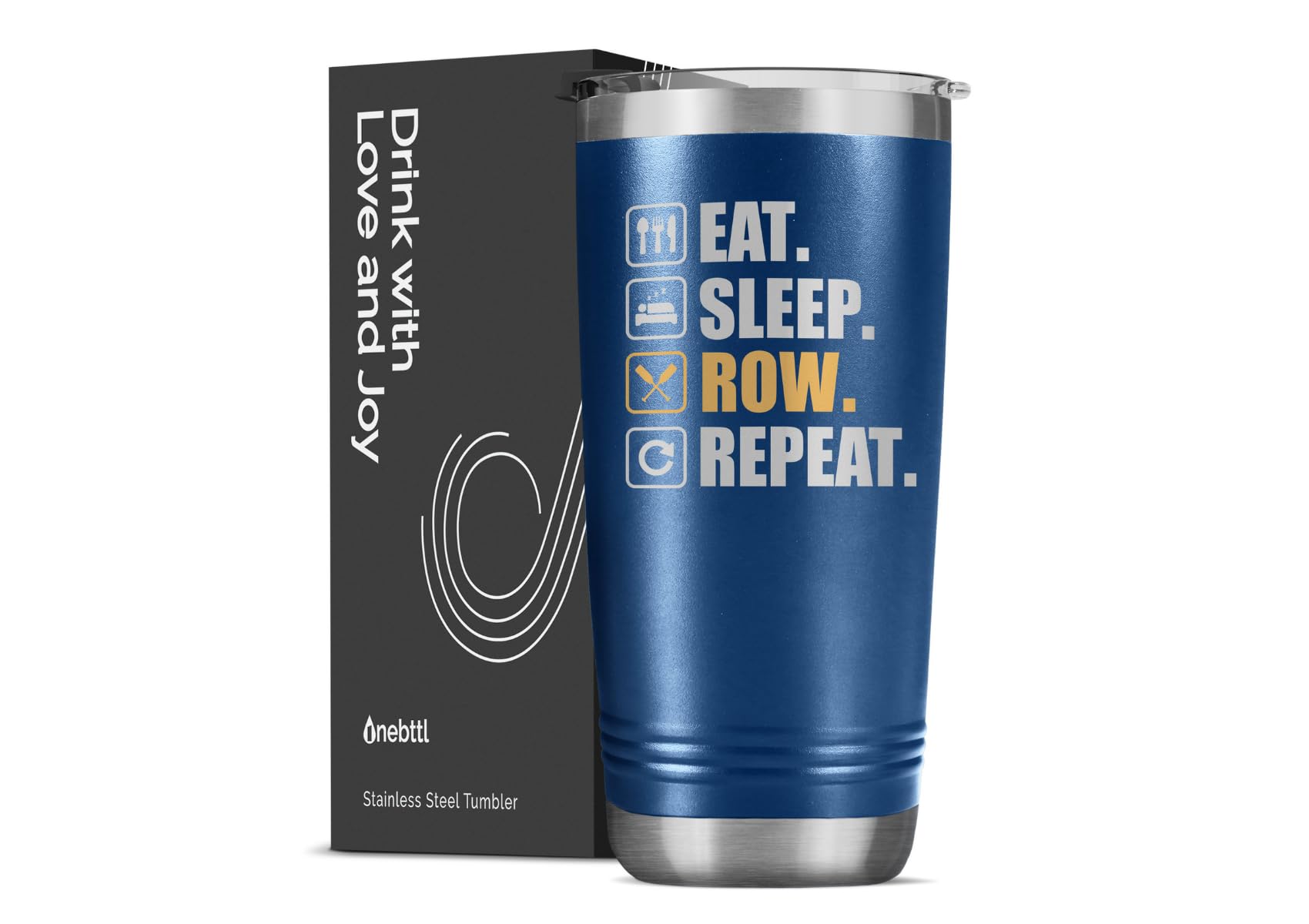 Onebttl Rowing Gifts for Men, 20oz Boating Gifts Stainless Steel ...