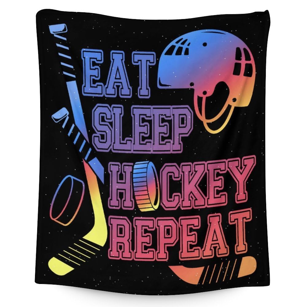 Amazon.com: Hockey Blanket Gifts - 40"x50" Sports Throw Blanket for ...