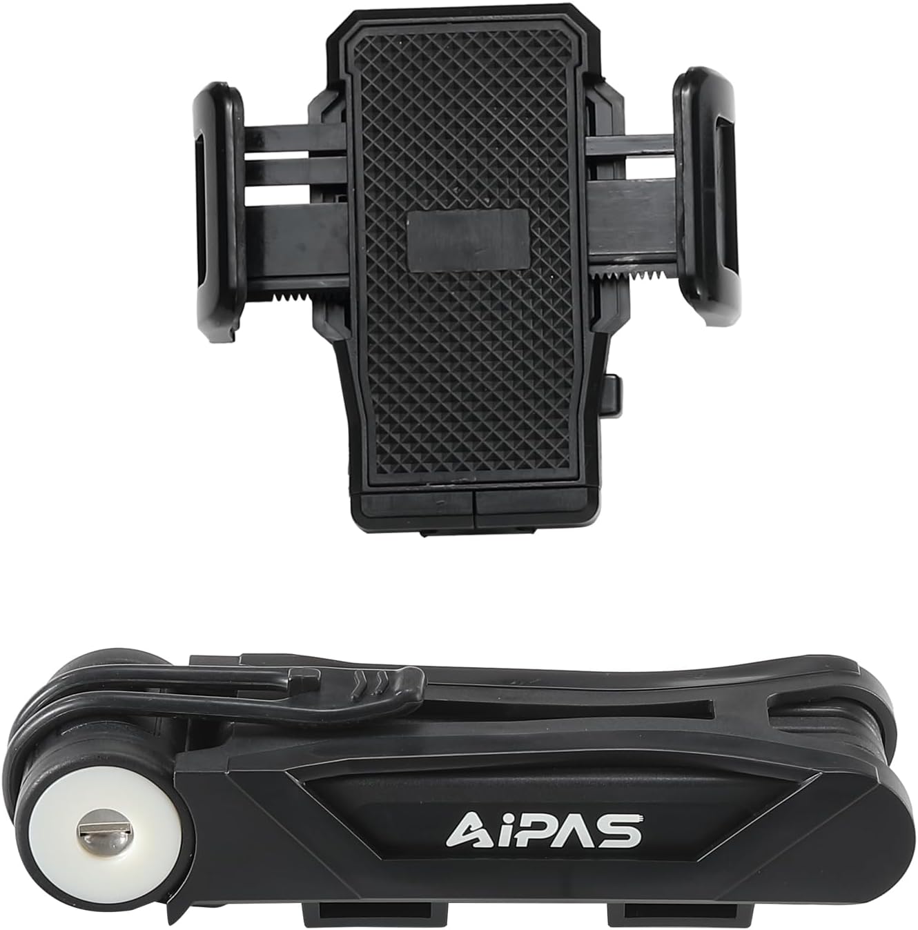 Amazon.com: Aipas Bike Accessories 2 in 1 Include Bike Foldable Lock and Bike Phone Holder, Easy ...