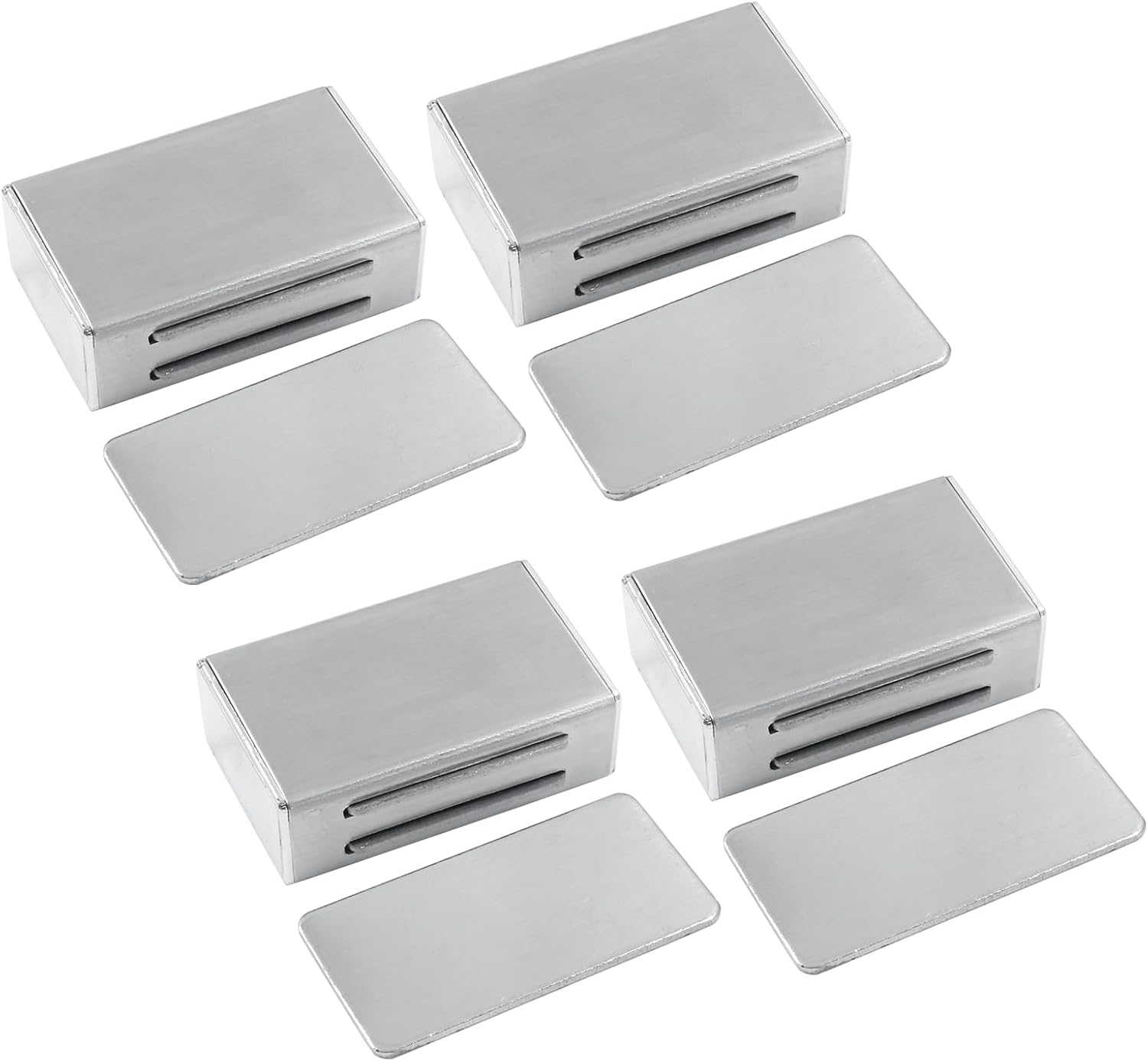 Waziaqoc 4 Pack Magnetic Door Catch, Stainless Steel Magnetic Latch ...