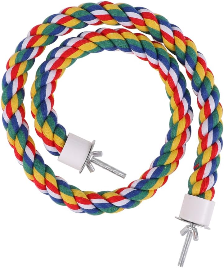 Amazon.com : iplusmile Bird Rope Perch 31.5 Inch Length Colorful Cotton ...