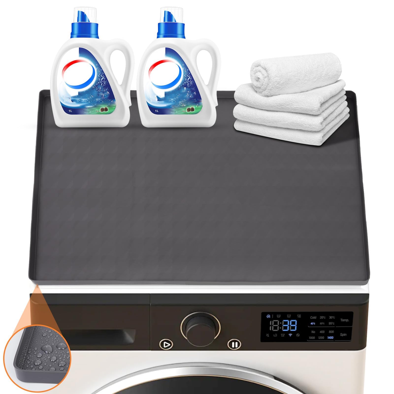 Washer and Dryer Top Mat, Washing Machine Protects Appliance Mat ...