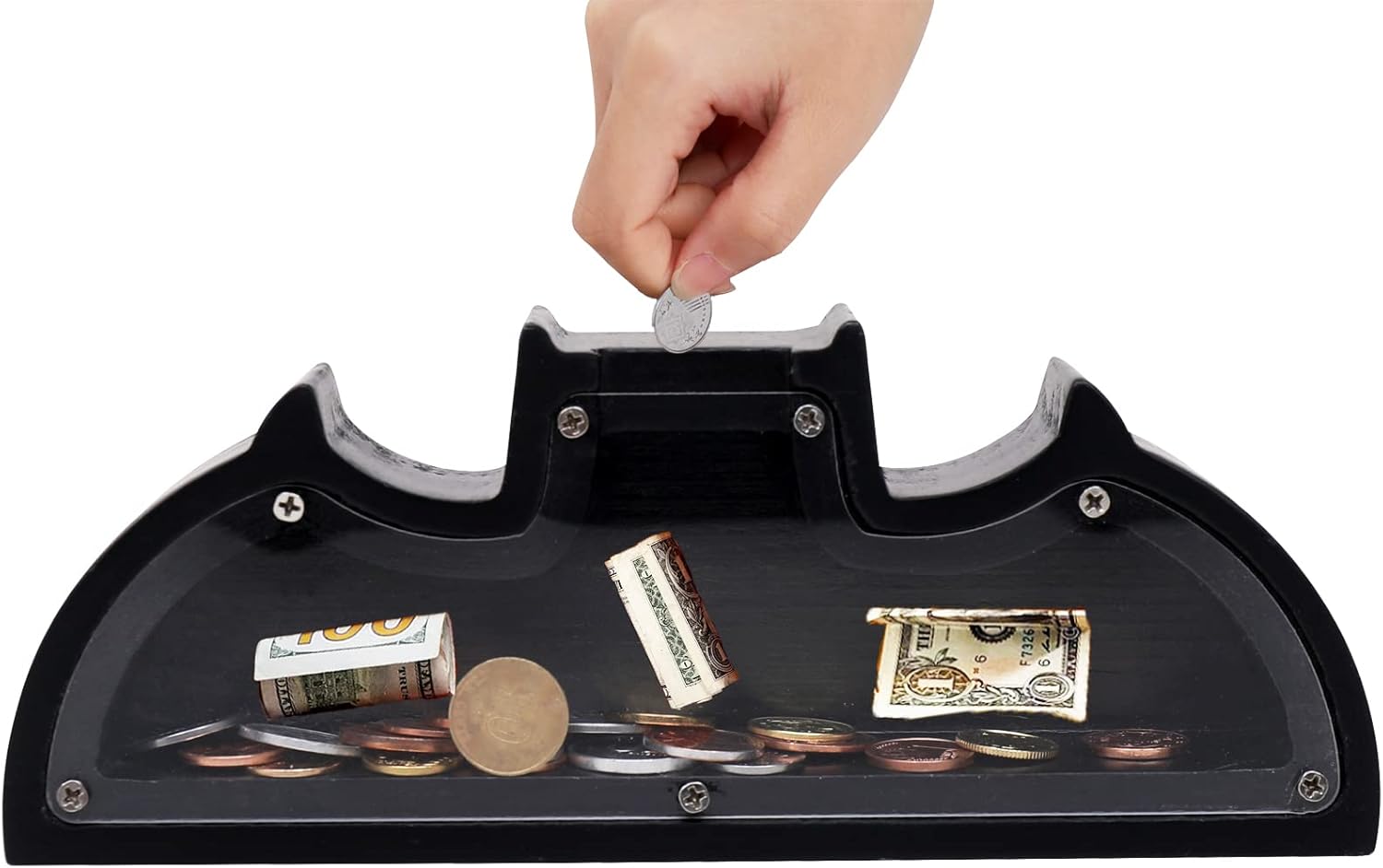 Amazon.com: Bat Piggy Bank Coin Bank Bat Shaped Kids Piggy Bank Wooden ...