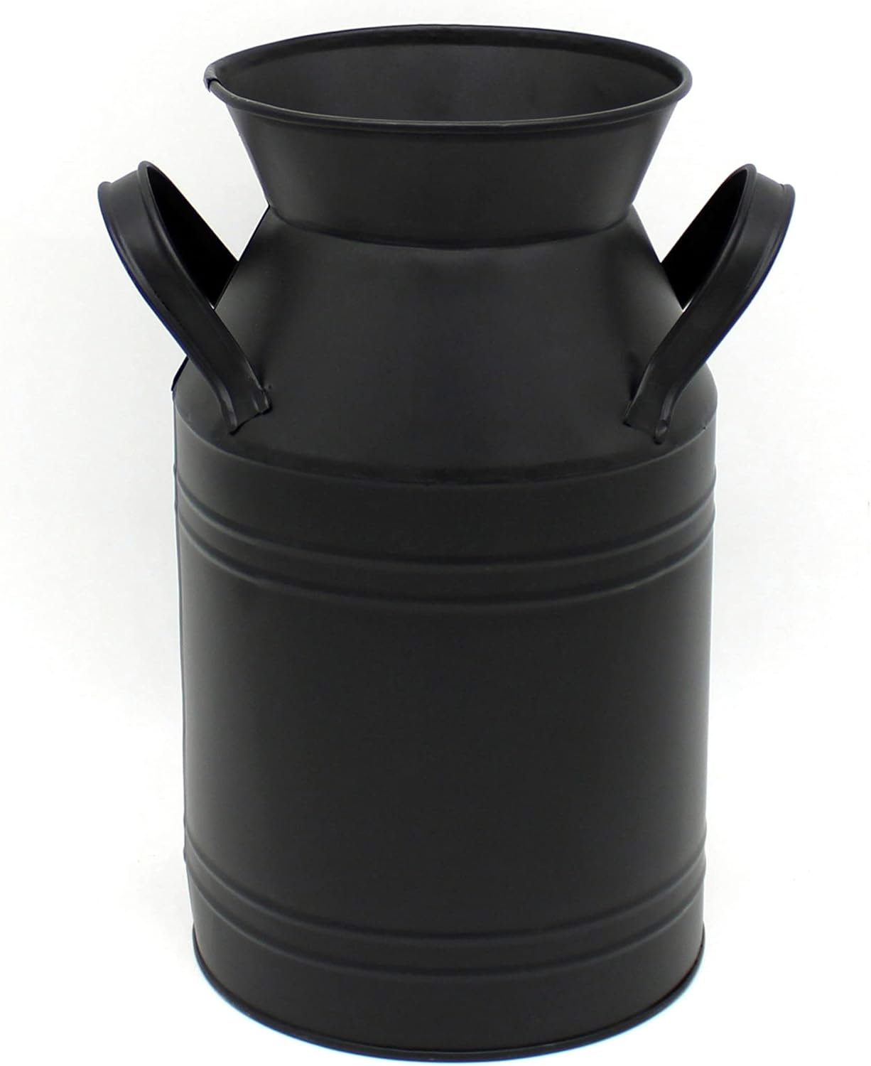 Amazon.com: CVHOMEDECO. Farmhouse Galvanized Metal Milk Can, Old Rustic ...