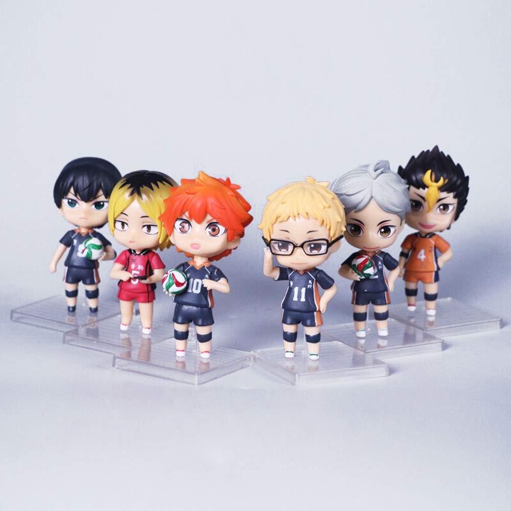 Pack 6 Pcs 4 Haikyuu Figurines Haikyuu Action Figure Mini | Desertcart ...