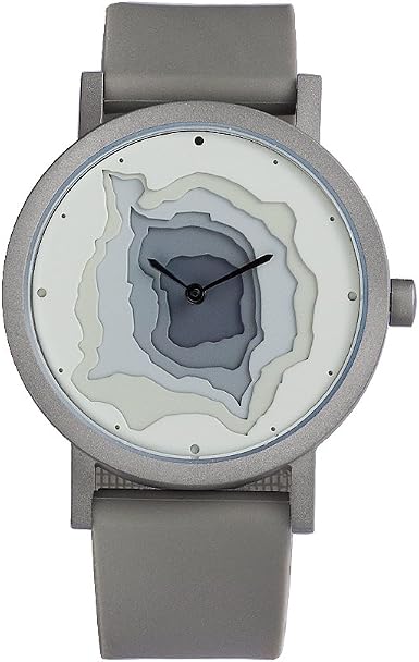 Projects 40mm Terratime Quartz Watch with Grey Rubber Strap 7300 ...