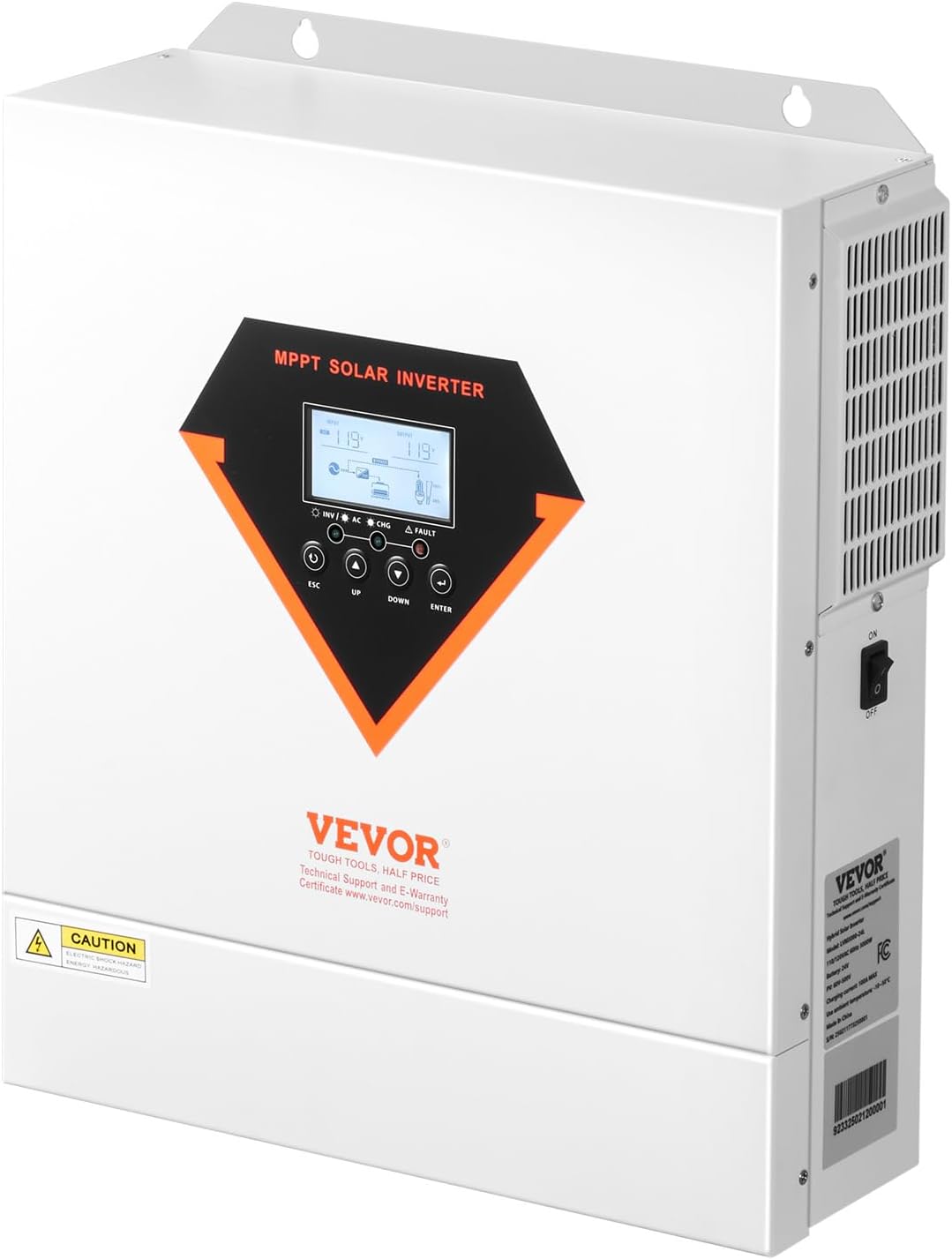 Amazon.com: VEVOR Inversor solar híbrido, 3500W, cargador inversor de ...
