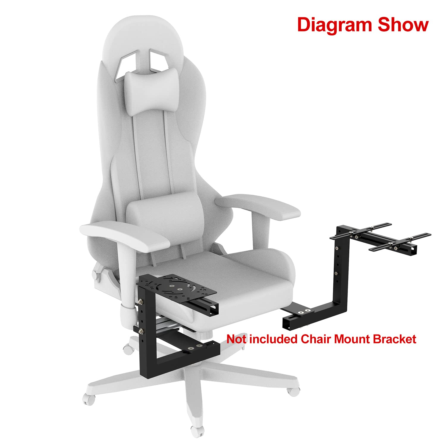 Snapklik.com : Universal Base Chair Mount Bracket Use For Games ...