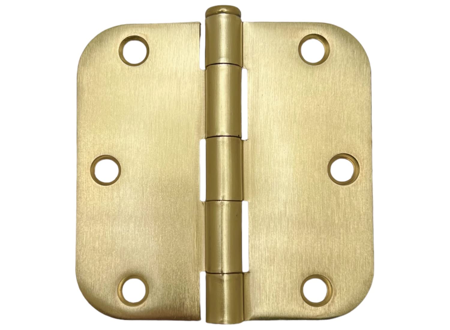 6 Pack Satin Brass Finish Interior Door Hinges 3 1/2" Inch 3.5" L X 3.5 ...