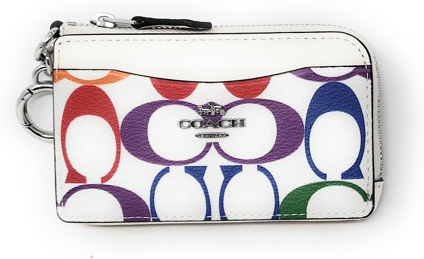 Amazon.com: COACH Estuche multifunción para mujer (lienzo de firma ...