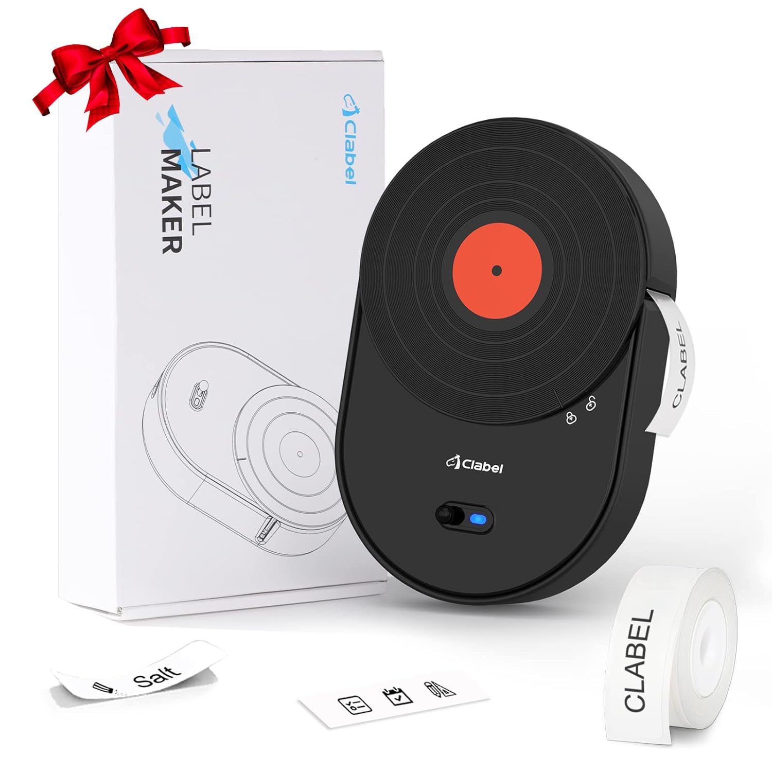 CLABEL Label Maker Machine with Tape, Portable Mini Label Printer Easy ...