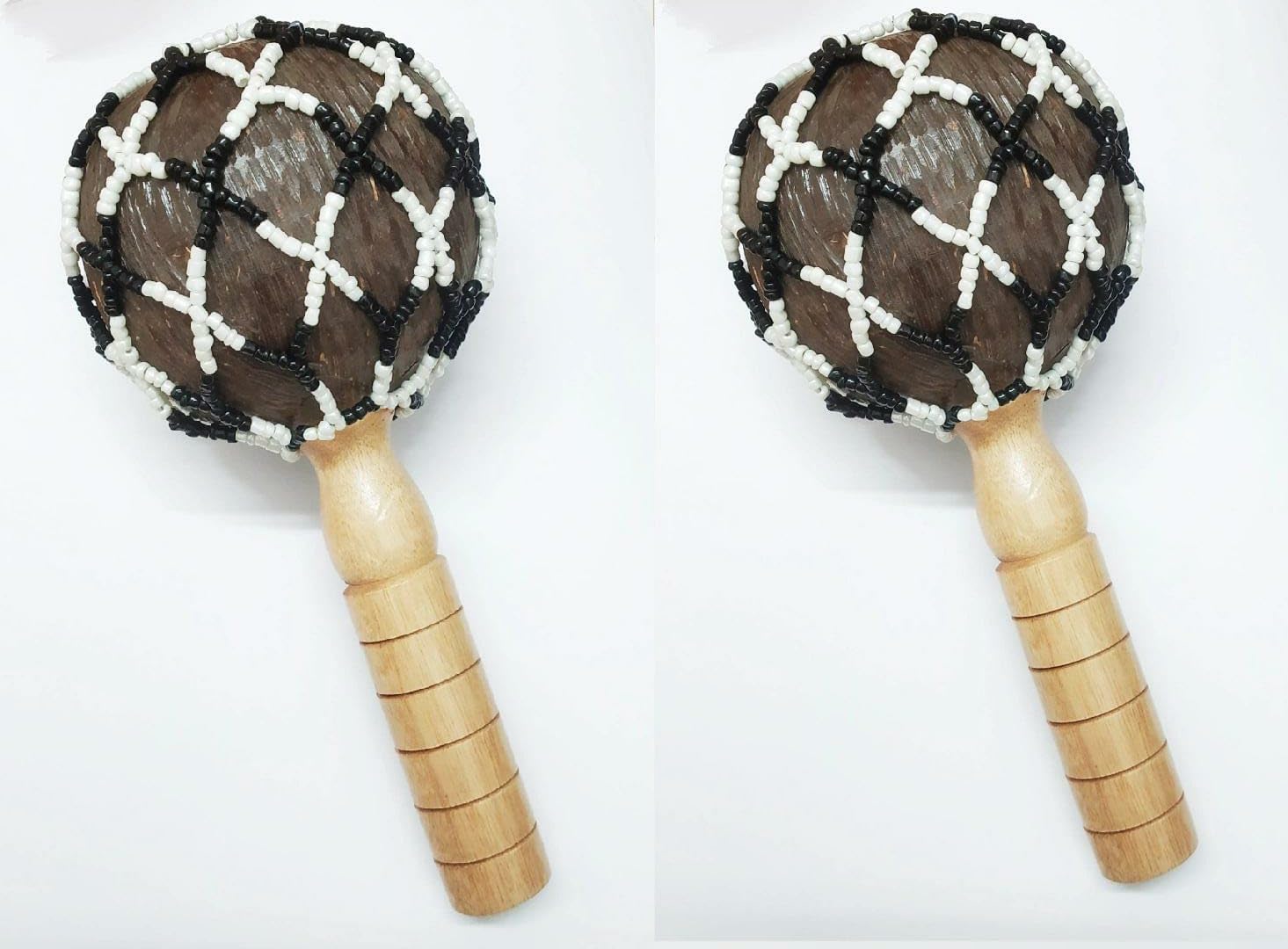 Handmade Coconut Shell Maracas Indian Musical Instrument with small ...