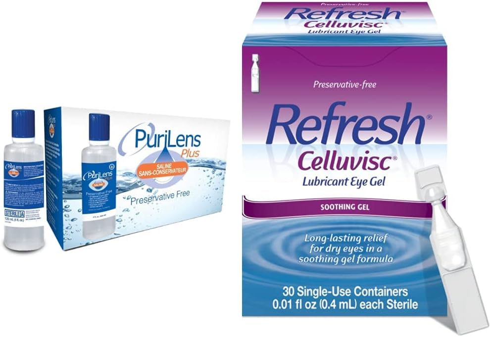 Amazon.com: Purilens Plus Preservative Free Contact Lens Saline (12 ...