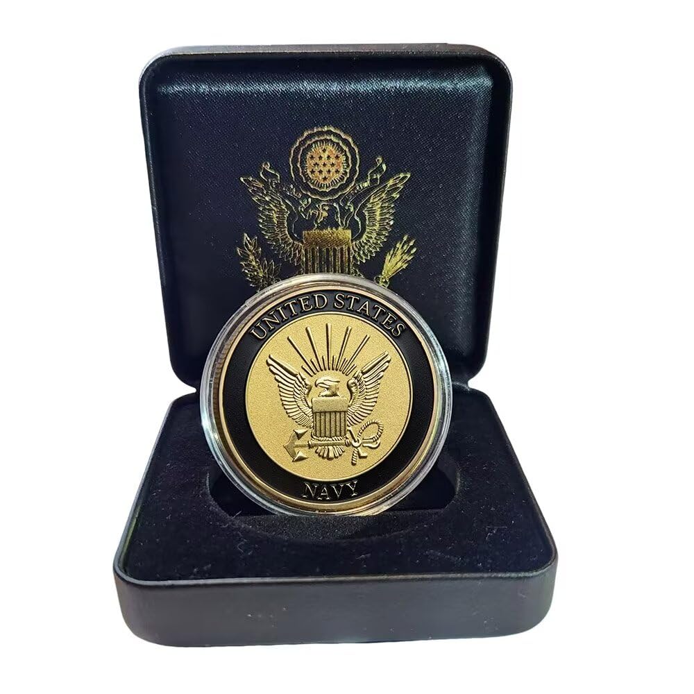 Amazon.com: Navy Armed Forces Prayer Coin with Gift Box - USN Sailor's ...